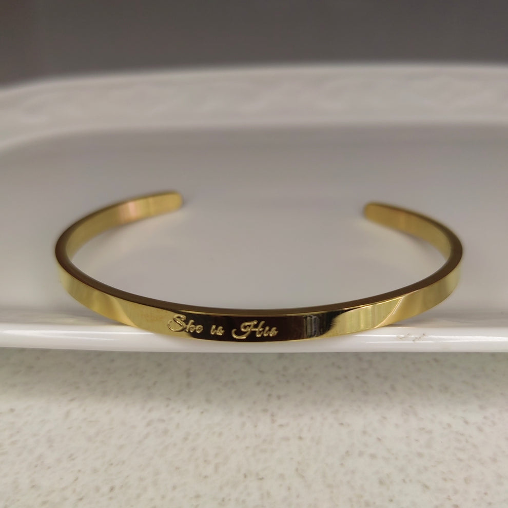 She is His – God’s Masterpiece Cuff Bracelet – Noya